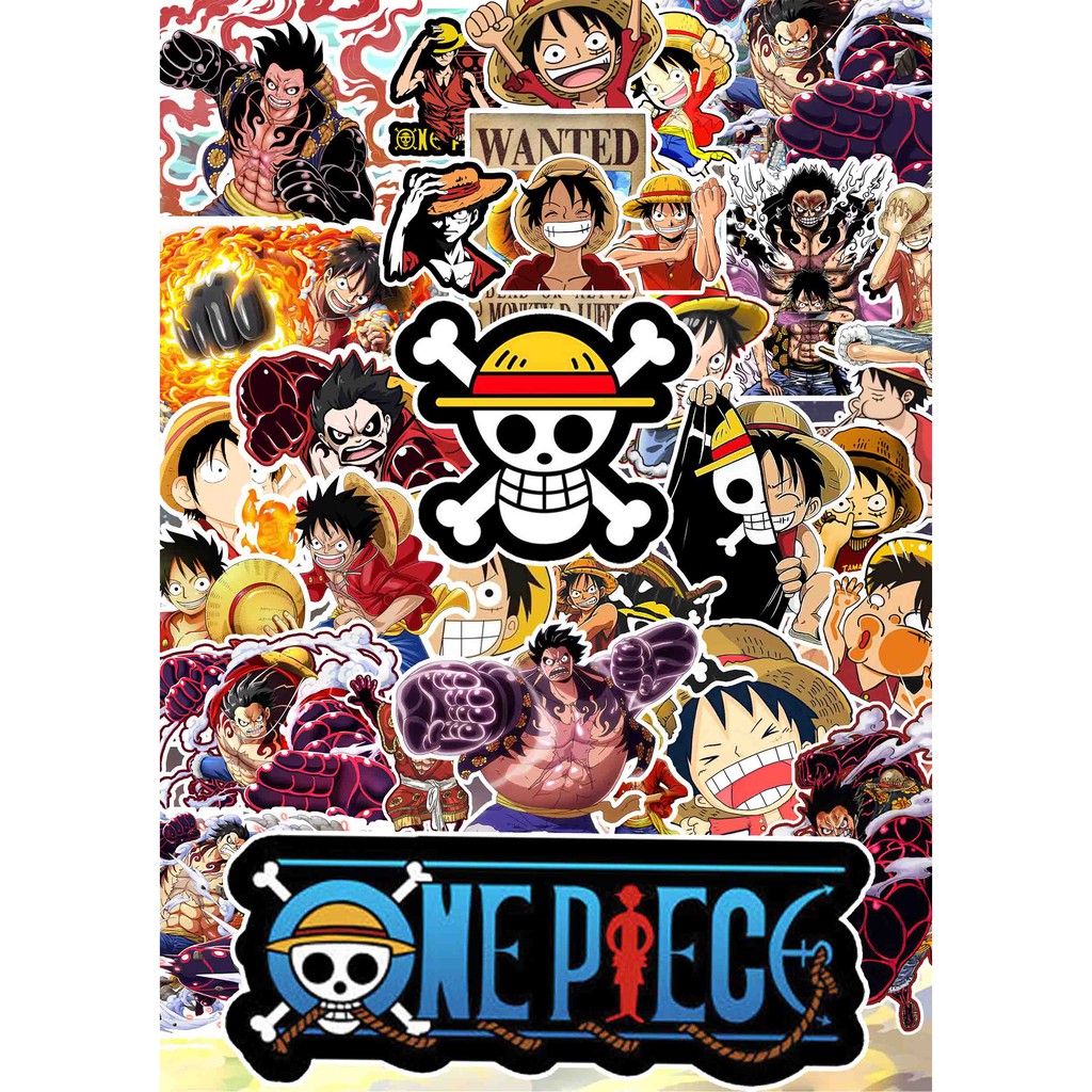 Sticker dán chủ đề one piece ( bộ 50 cái ) | Shopee Việt Nam