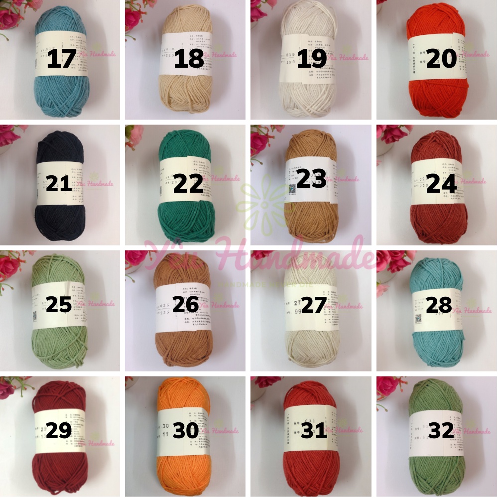 [MỚI VỀ] Len Susan 4 (Mã 01-50) - Len ss4 | Shopee Việt Nam