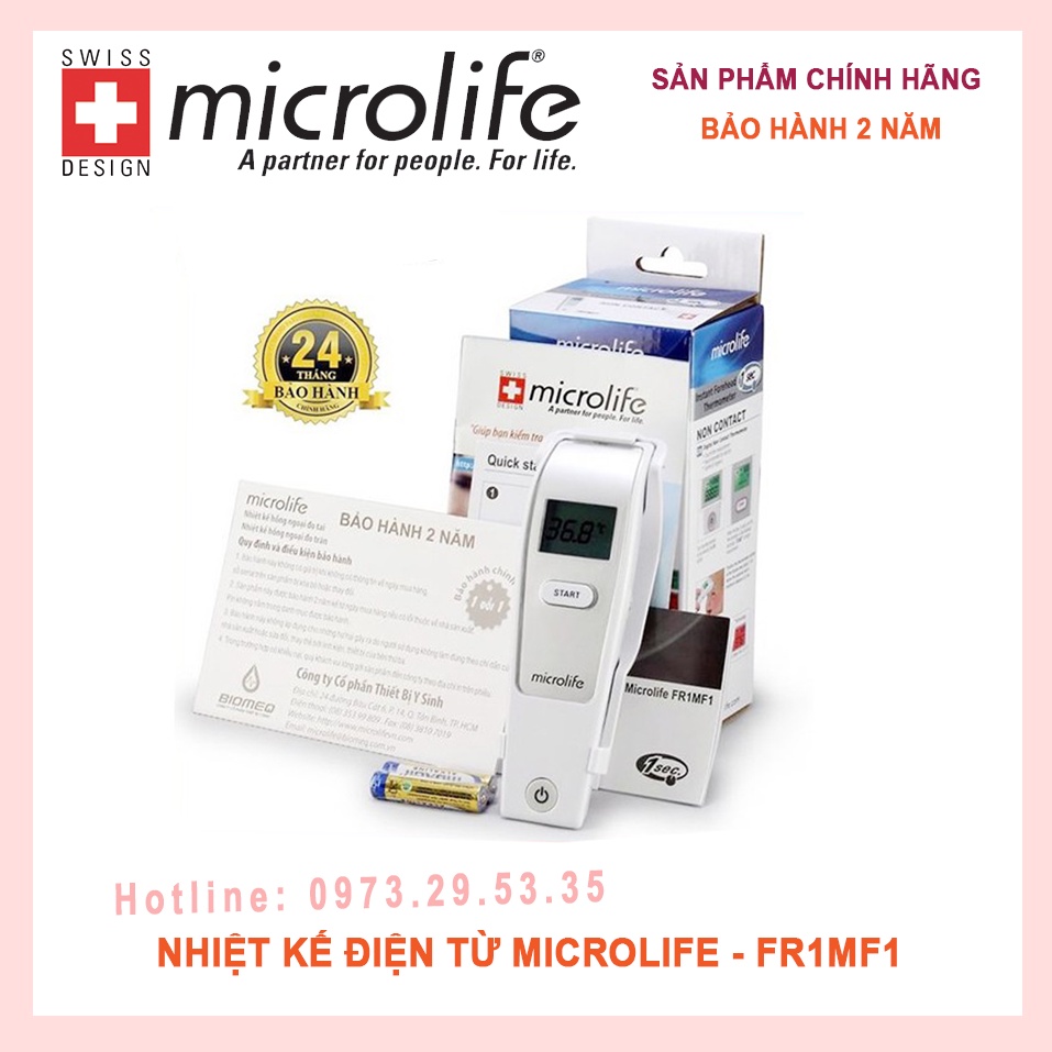 Nhiệt kế điện tử Microlife Fr1mf1 - Bảo hành 2 năm | Shopee Việt Nam