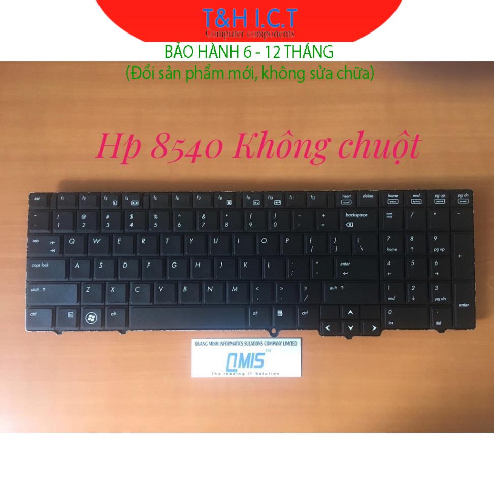 Bàn phím laptop HP EliteBook 8540p 8540w – 8540 - Zin - BH 6-12T ...
