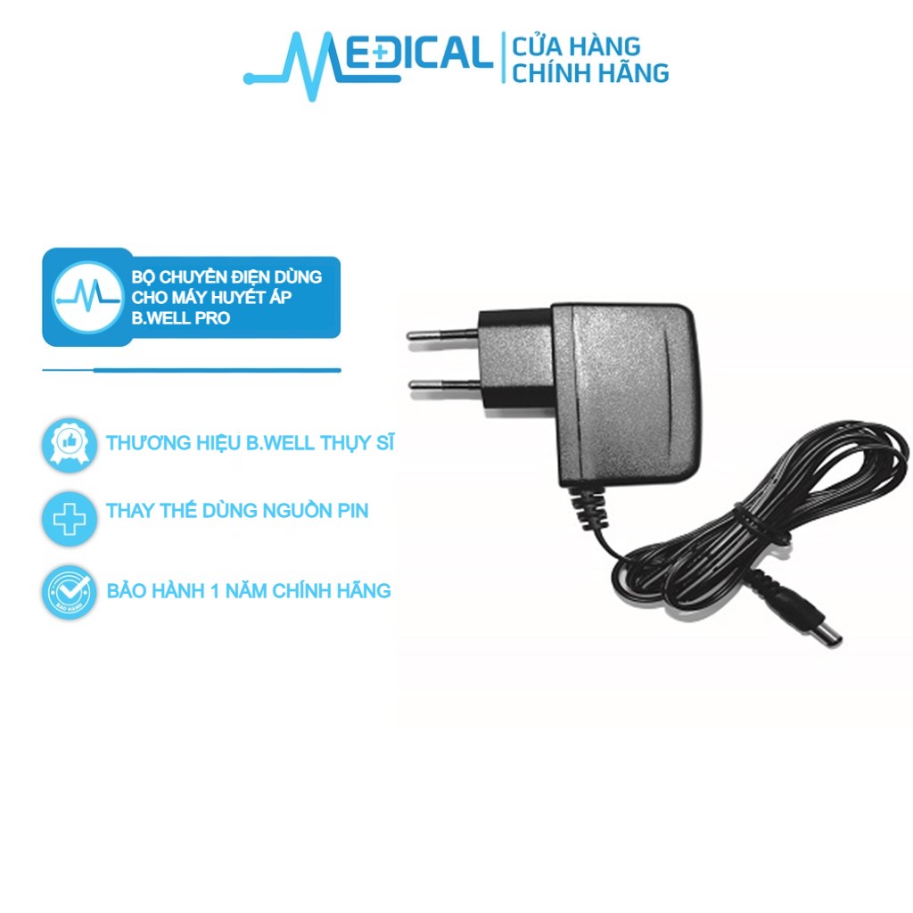 Bộ chuyển đổi nguồn máy đo huyết áp B.WELL AD-155 dùng cho máy máy PRO-33/PRO-35/PRO36 - MEDICAL ...