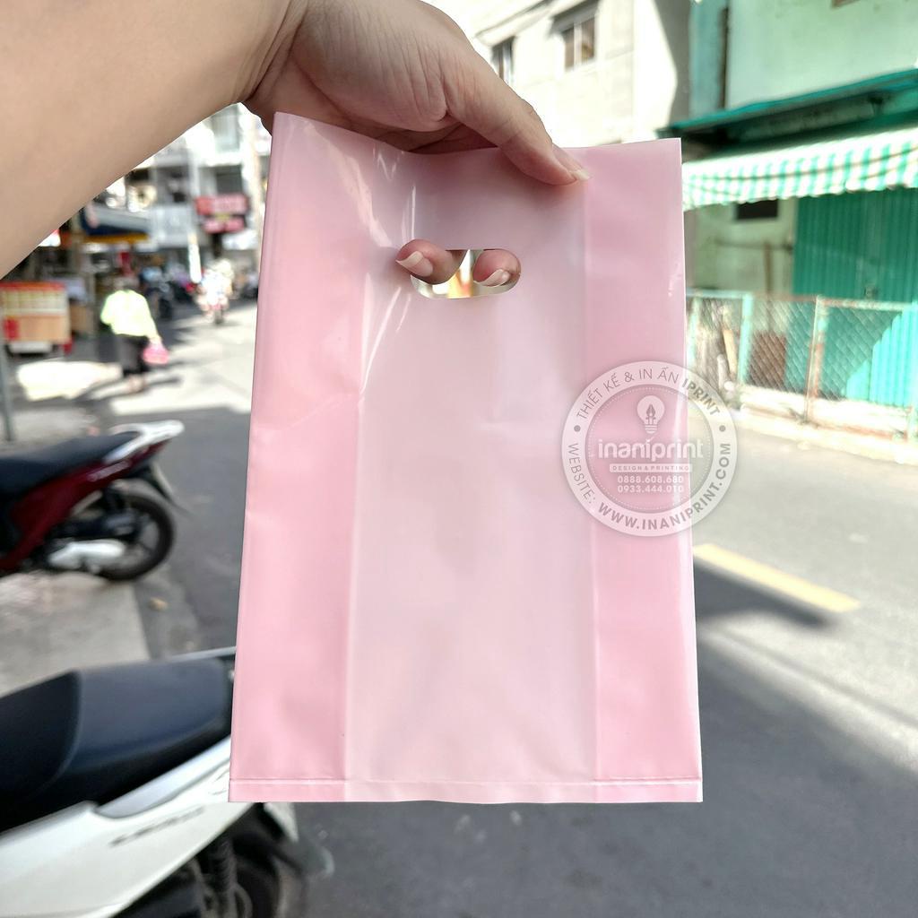 Túi Nilong Hột Xoài PE Bóng Dẻo màu Hồng Pastel, Bao nilon dễ thương ...