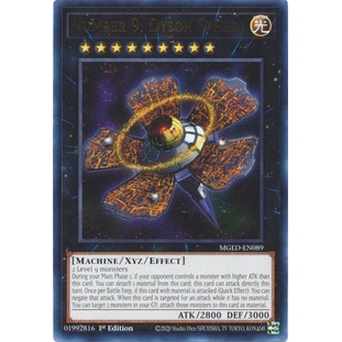 Thẻ bài Yugioh - TCG - Number 9: Dyson Sphere / MGED-EN089' | Shopee ...