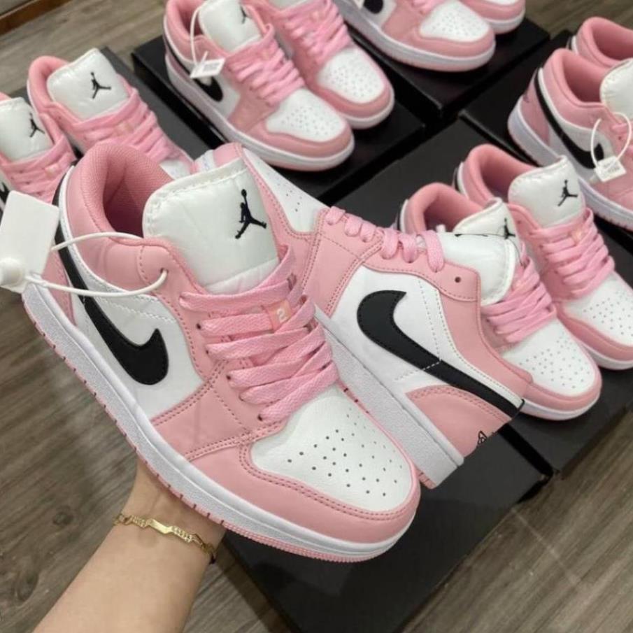 Giày Jordan cổ thấp nữ màu hồng cực xinh, Giày Jordan 1 low pink ...