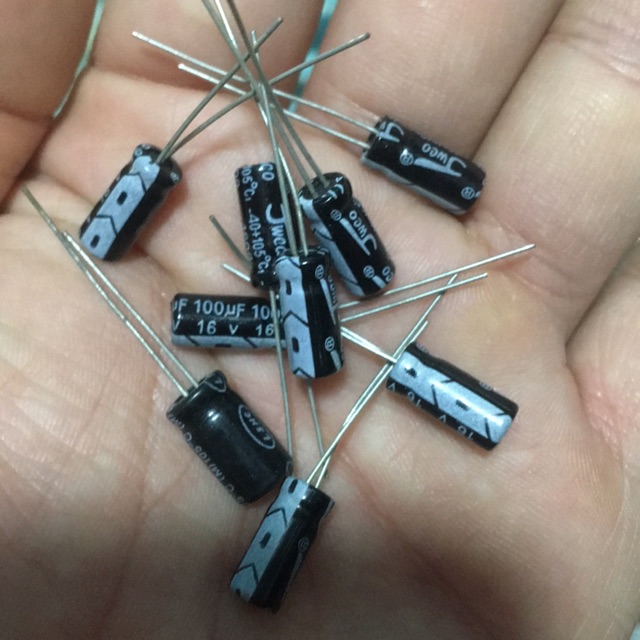 Tụ hoá 100uf-16V (10c-25k) | Shopee Việt Nam
