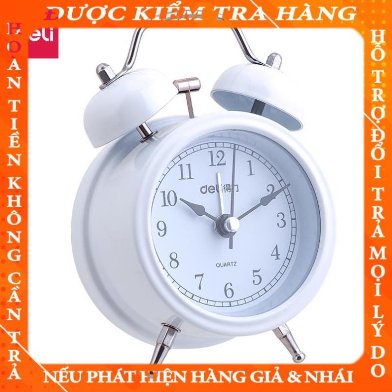 Đồng hồ báo thức có chuông reo Deli 9024 thongco | Shopee Việt Nam