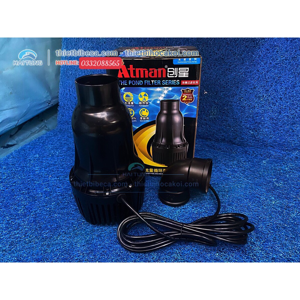 Máy bơm nước cho hồ cá Koi Atman HAS-20 (125W - 20.000l/h) máy bơm chìm ...