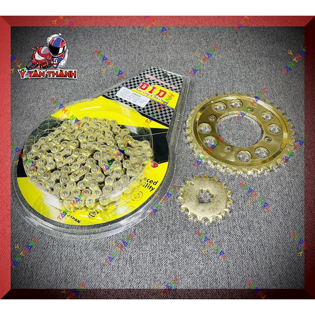 Nhông sên đĩa DID vàng sirius 110 xăng cơ MS637 | Shopee Việt Nam