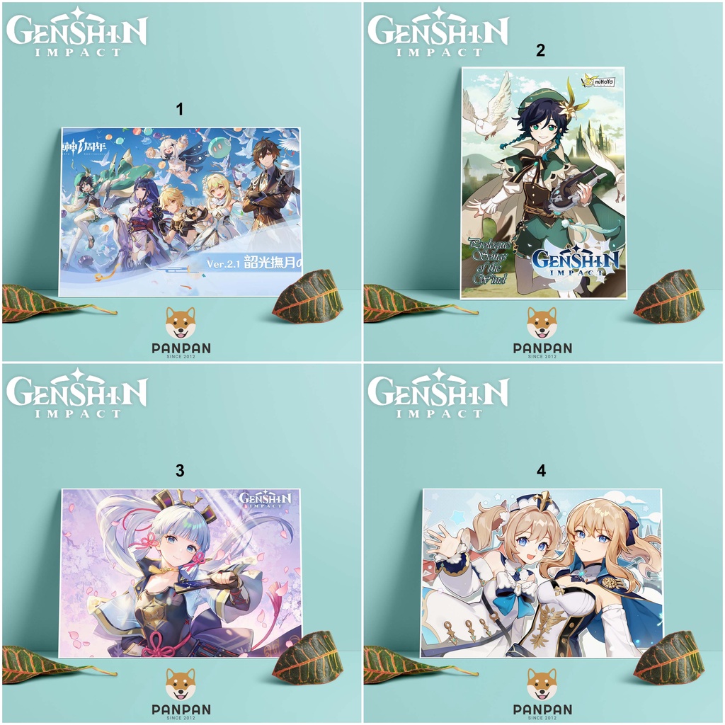 Postcard Cao Cấp - Poster Genshin Impact (1) | Shopee Việt Nam