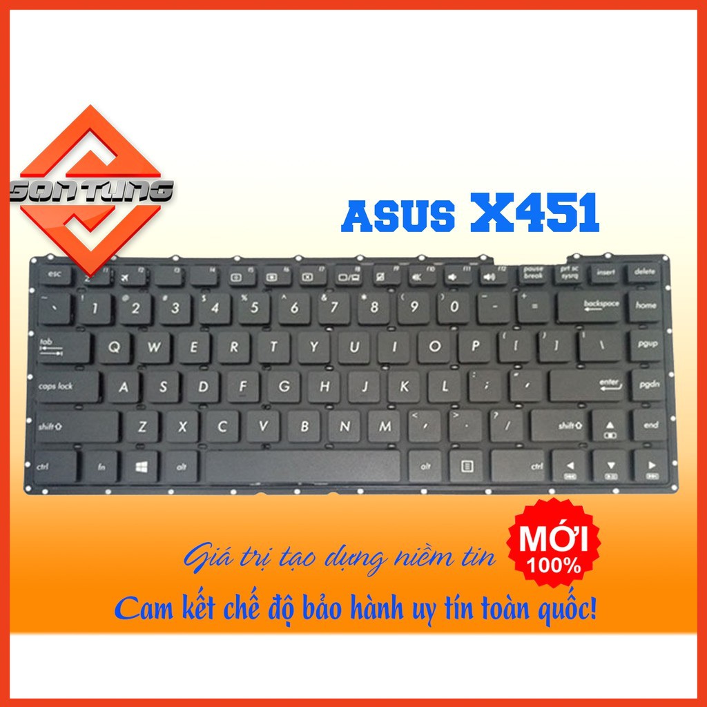 BÀN PHÍM LAPTOP ASUS X451 X454 X453 F451 L455L F454L X455C K455 F455 ...