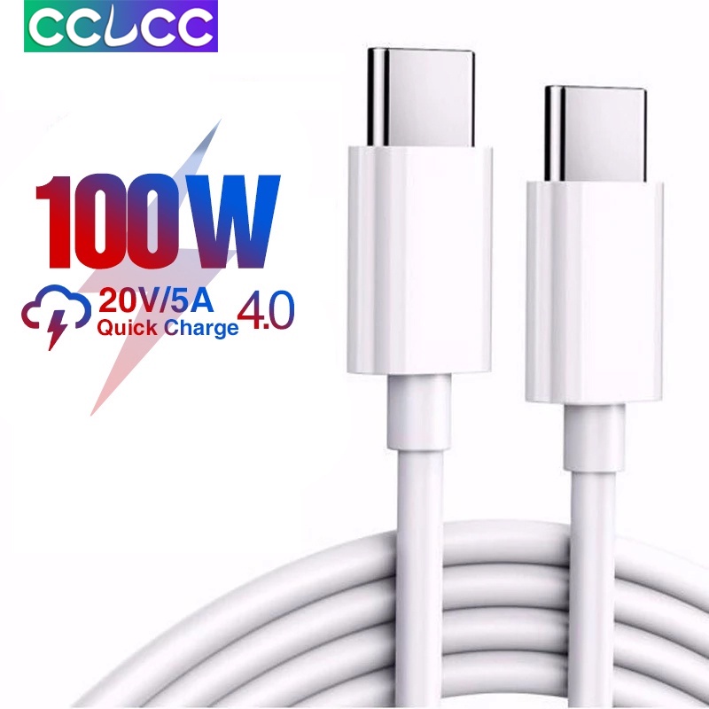 Dây Cáp Sạc Nhanh CCLCC USB C 5A PD100W Type C Sang Type C Cho MacBook Pro Air i Pad Thunderbolt ...
