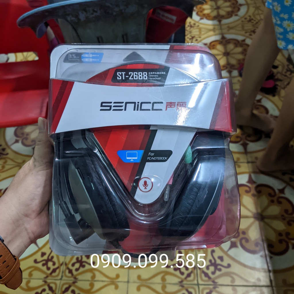 [Chính hãng] Tai nghe Senicc ST2688 có micro | Shopee Việt Nam