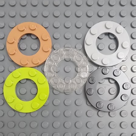 Đồ Chơi Lắp Ráp Plate, Round 4 x 4 with 2 x 2 Round Open Center ...