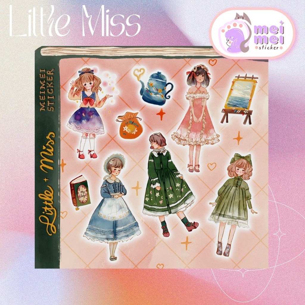 Little Miss - Sticker chống nước - Meimei Sticker | Shopee Việt Nam