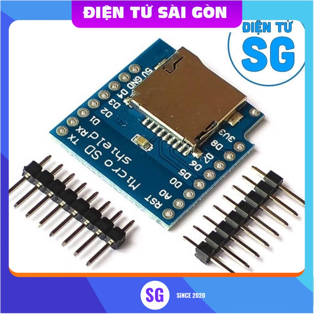 Mạch ESP8266 NodeMCU Lua D1 Mini Micro SD Card Shield - 73VN | Shopee ...
