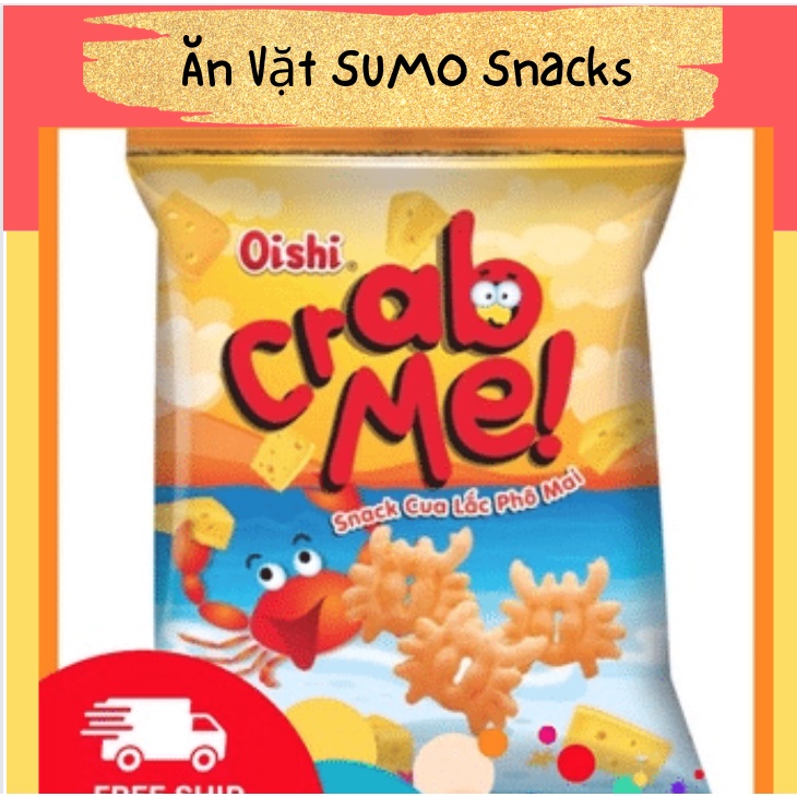 Bim Bim Snack Cua Lắc Vị Pho Mai Oishi 75/80g-Ăn Vặt Sumo Snack ...