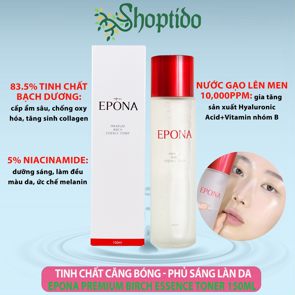 Tinh chất Epona giúp căng bóng, phủ sáng làn da Premium Birch Essence ...