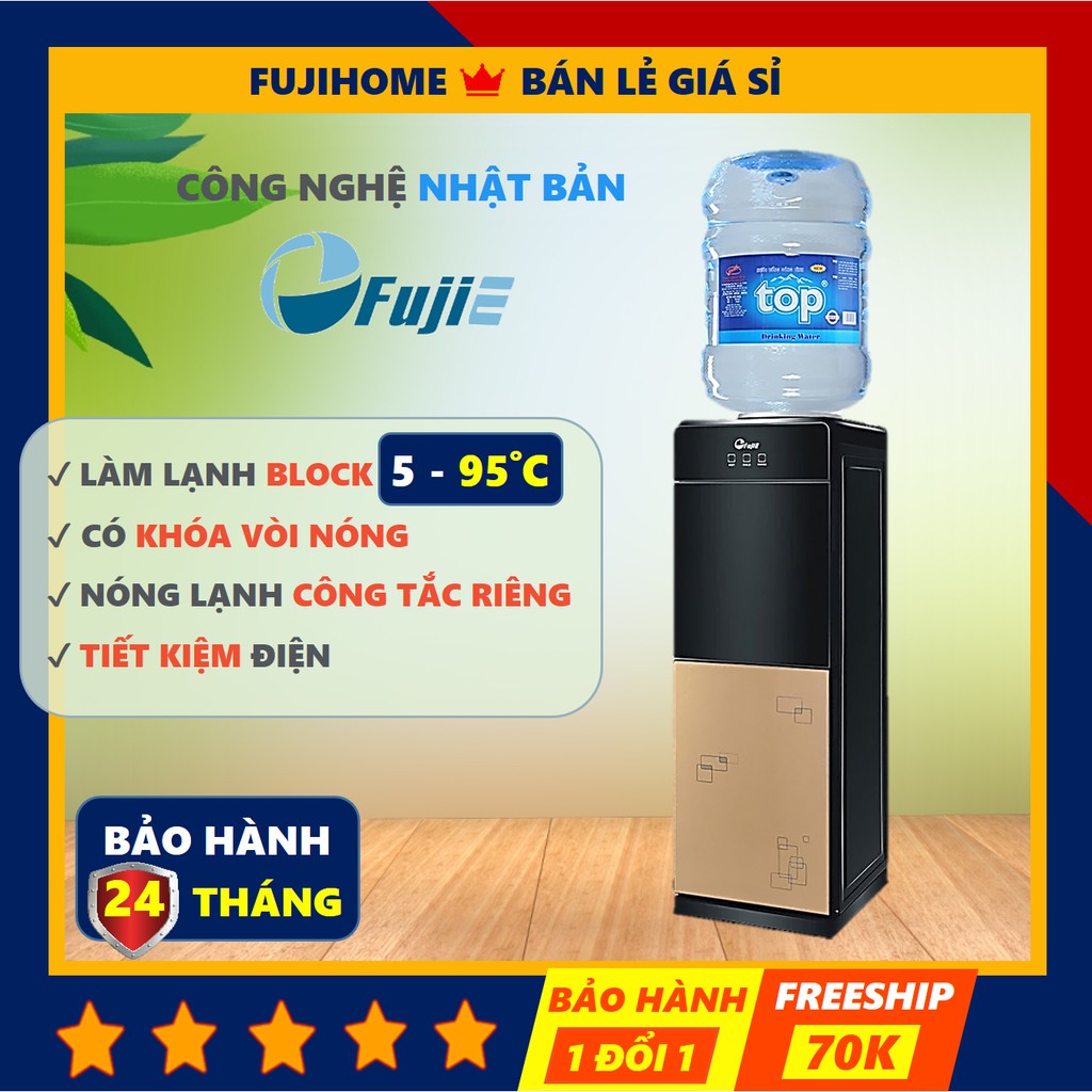 Cây nước nóng lạnh Fujie WD1700C, bình lọc máy lọc nước nóng lạnh uống ...