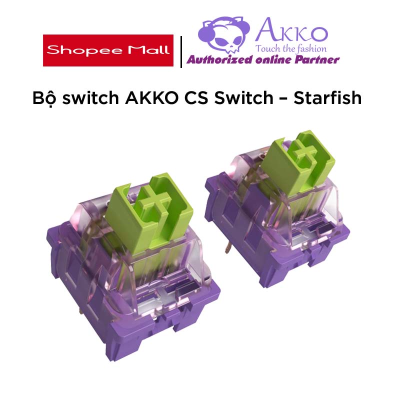 Bộ switch cho bàn phím cơ AKKO CS Switch – Starfish (45 switch) | Shopee Việt Nam