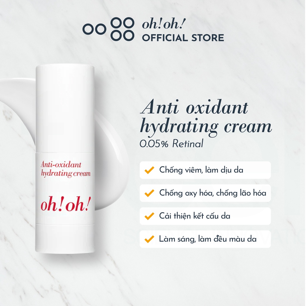 Serum Dạng Kem Dưỡng Ẩm, Chống Oxy Hóa & Làm Sáng Da oh!oh! Anti ...