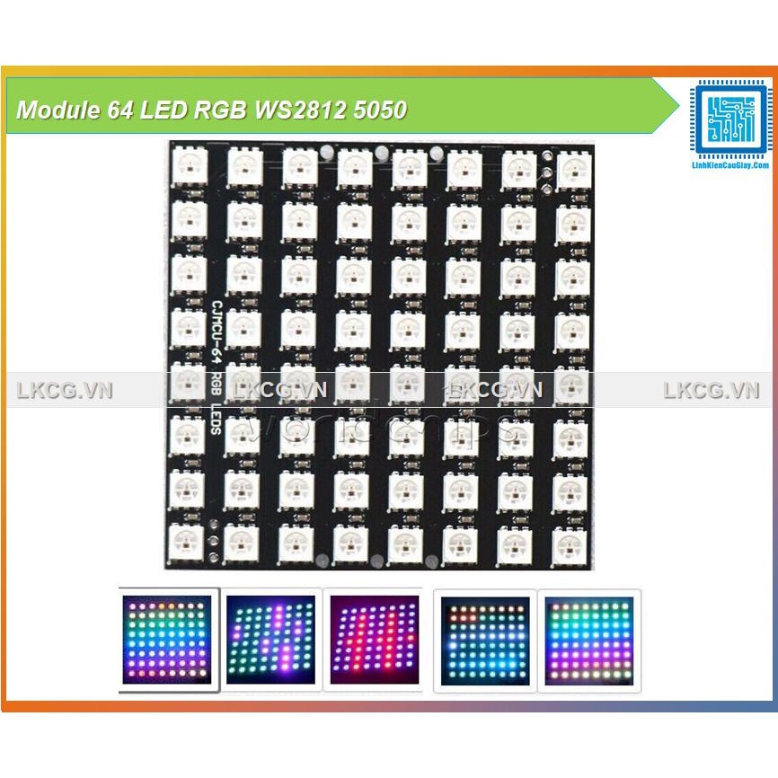 Module 64 LED RGB WS2812 5050 | Shopee Việt Nam