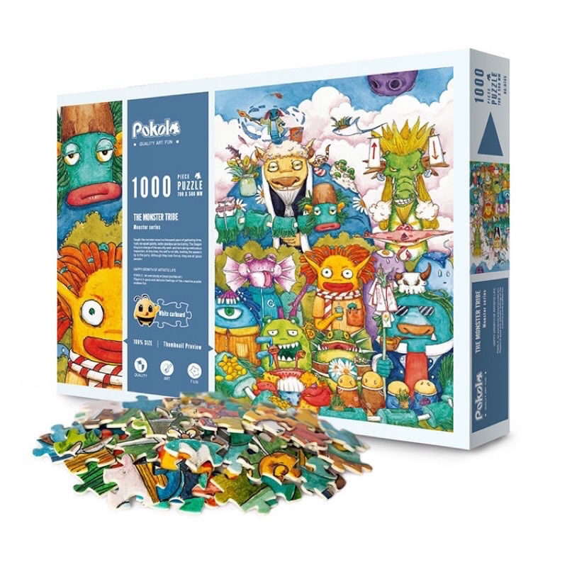 Bộ Tranh Ghép Hình Cao Cấp Pokolo Thú Cưng 1000 Mảnh Kích Thước 50x70cm ...