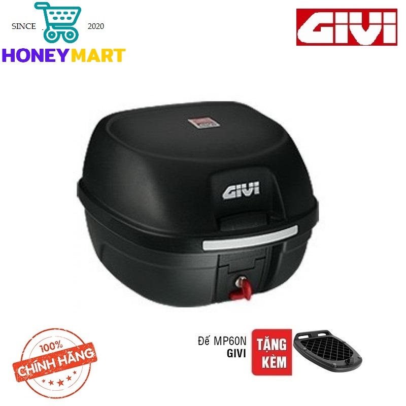 Thùng Đựng Đồ Xe Máy Givi E26N Monolock 26 Lít Tặng đế đệm Hàng chính hãng Honeymart | Shopee ...