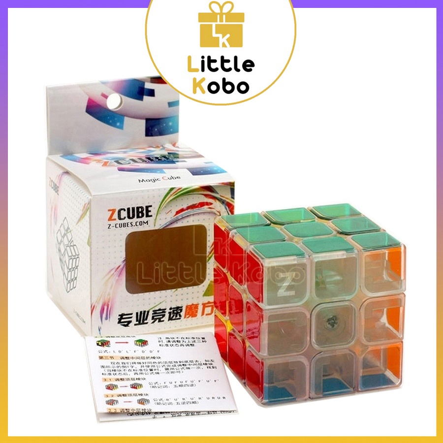 Rubik 3x3 Trong Suốt Z-Cube Transparent Cube Rubic Biến Thể 3 Tầng ...
