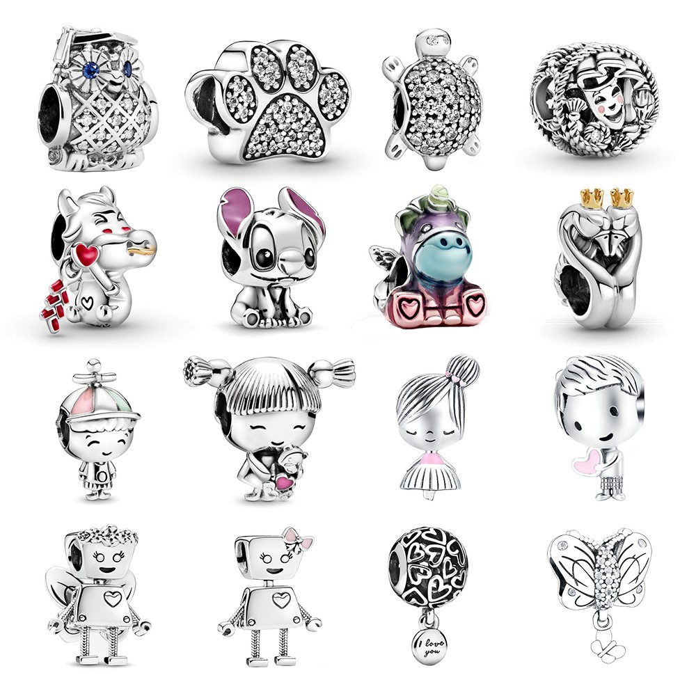 Charm Mạ Bạc pandora Dùng Làm Trang Sức diy | Shopee Việt Nam