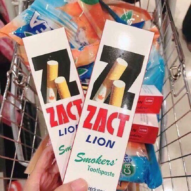 Kem Đánh Răng Dành Cho Người Hút Thuốc Zact Lion 90g | Shopee Việt Nam