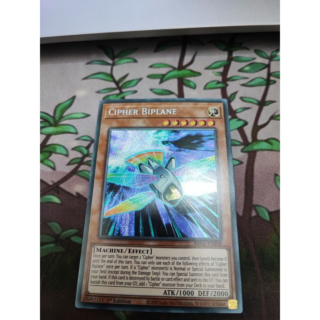 [Yugioh Funny Shop] 1 lá thẻ bài Cipher Biplane - BROL-EN038 - Secret ...