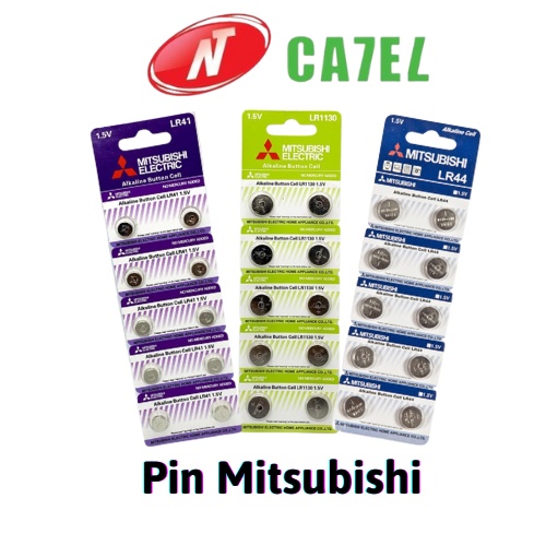 Pin LR41/LR44/LR1130 Mitsubishi vỉ 10 viên chính hãng | Shopee Việt Nam