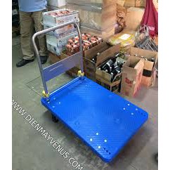 Xe đẩy hàng 4 bánh Feida FD-300 ( sàn nhựa 1 tầng ) xe kéo hàng ...