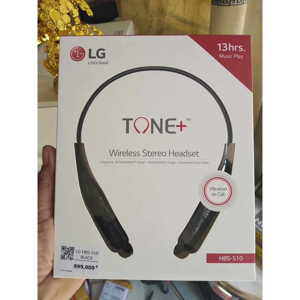 Tai nghe Bluetooth LG HBS-510 Black | Shopee Việt Nam