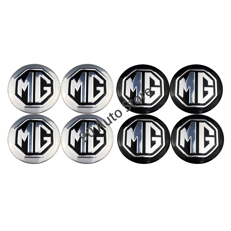 Set 4 miếng dán logo nắp trục bánh xe 56mm dành cho MG ZS HS MG3 MG5 ...