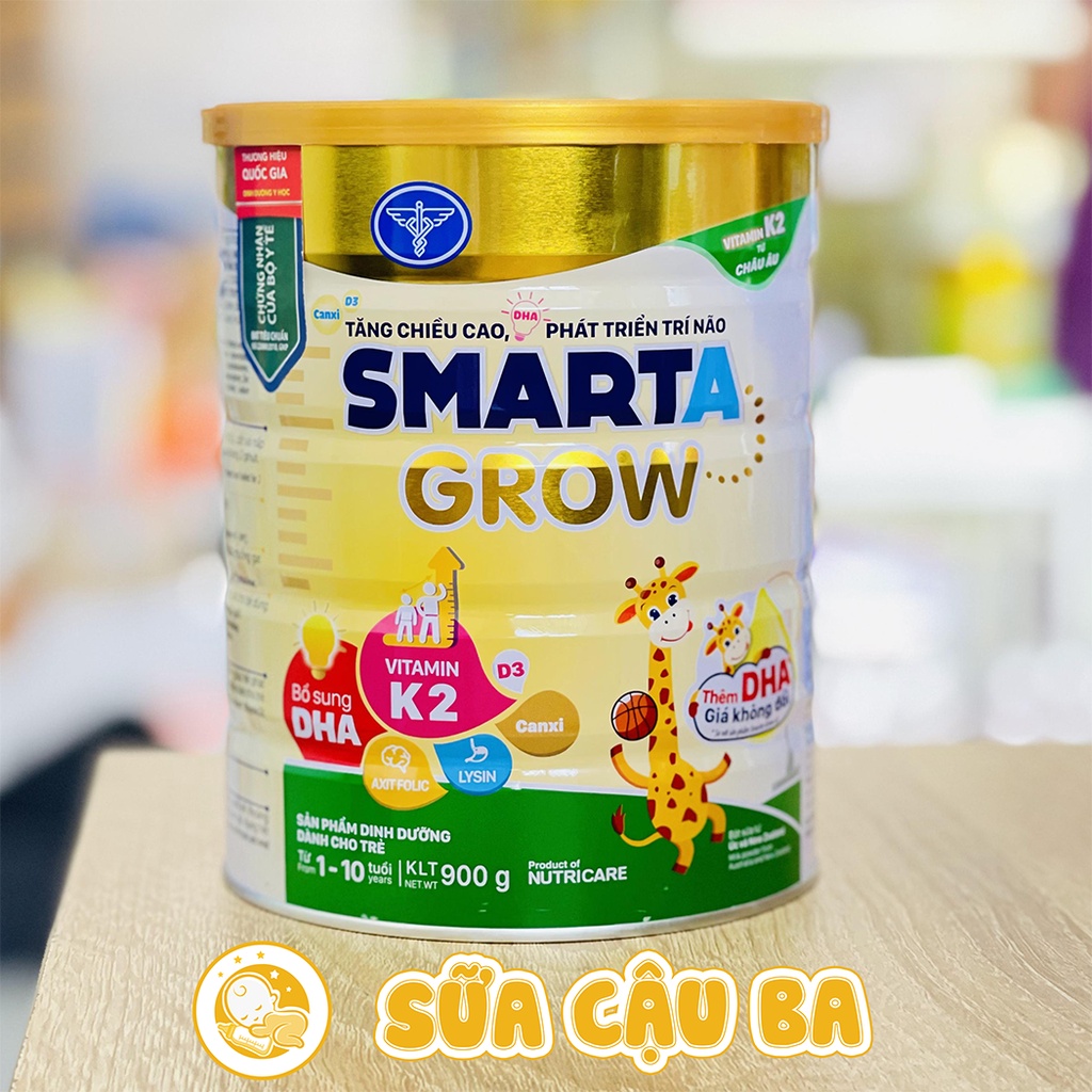 Sữa bột Smarta Grow Phát triển chiều cao, Não bộ (900g) | Shopee Việt Nam