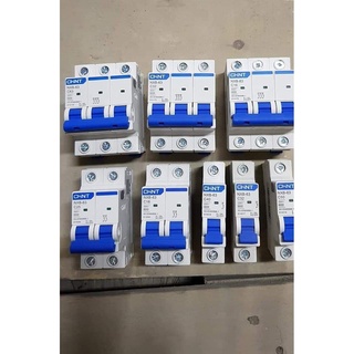 Aptomat MCB 1P 2P AC 220V CHINT 10A đến 63A át tép cb mcb bảo vệ chống ngắn mạch quá tải ...