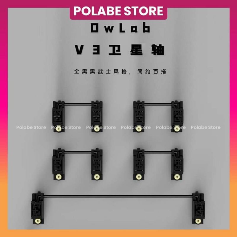 STAB OWLAB V3 thanh cân bằng bàn phím cơ Stabilizer Owlab v3 loại Screw ...