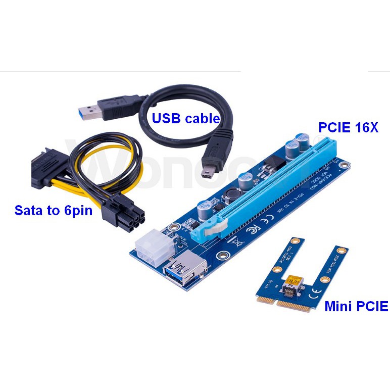 Riser Mini PCIE to PCIE 16x Lắp VGA rời cho Laptop (EGPU) | Shopee Việt Nam