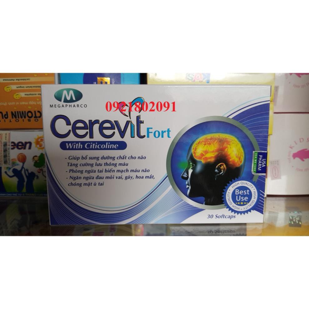 cerevit fort hỗ trợ tuần hoàn não / cerevitfort | Shopee Việt Nam