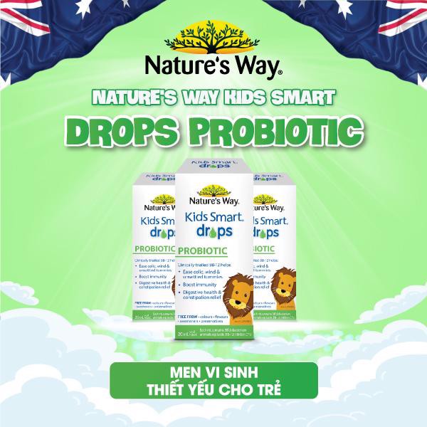 Siro uống bổ sung men vi sinh cho bé - Nature's Way Kids Smart Drops Probiotic | Shopee Việt Nam