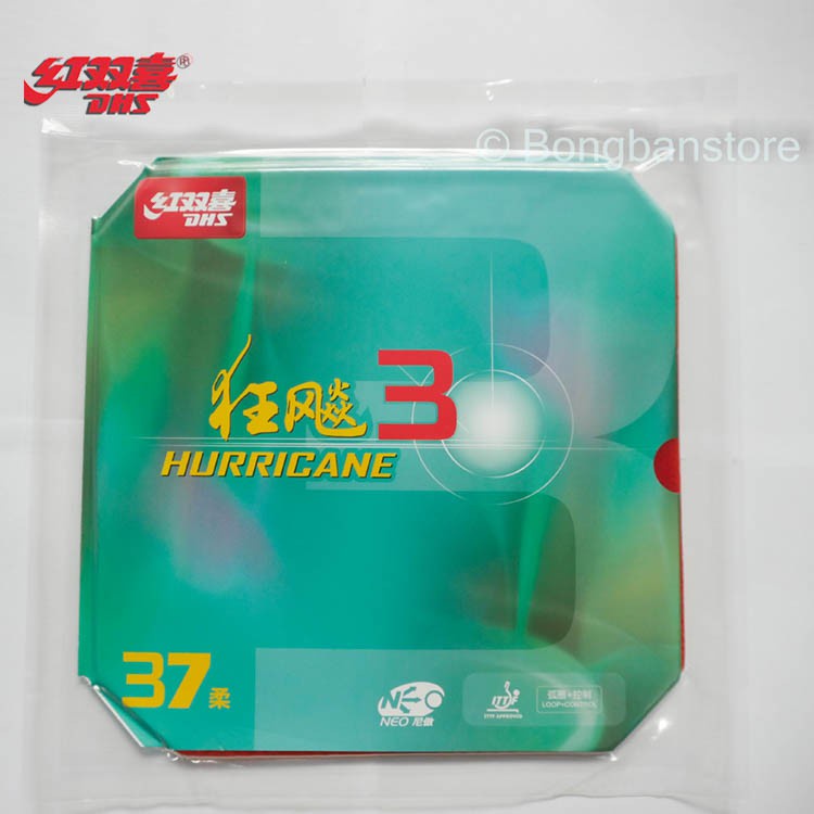 Mặt vợt bóng bàn DHS H3 [HURRICANE III] Neo Market phổ thông, xoáy cao ...