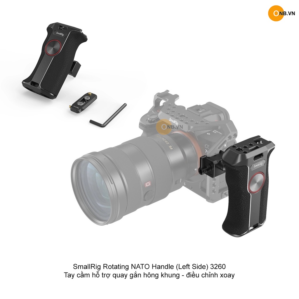 SmallRig Rotating NATO Handle Left Side Tay cầm gắn hông khung 3260 ...