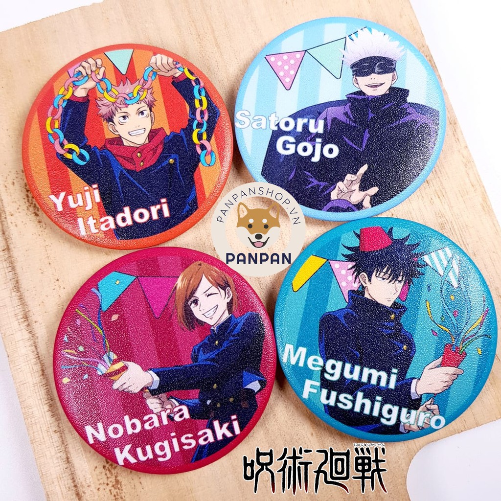 Set Huy Hiệu Jujutsu Kaisen 4 Mẫu (6cm) 1 set 4 mẫu | Shopee Việt Nam