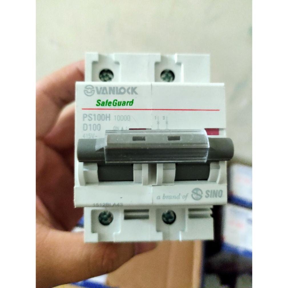 Cầu dao tự đông , MCB 2P 80A - 100A dòng cắt 10kA PS100H SINO PS100H/2 ...