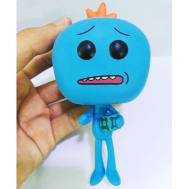 Mô hình funko pop real (no box) mr. Meeseeks with meeseeks box | Shopee ...