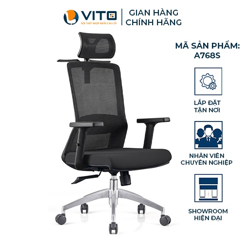 Ghế công thái học VITO Maine A768 bảo vệ sức khoẻ | Shopee Việt Nam