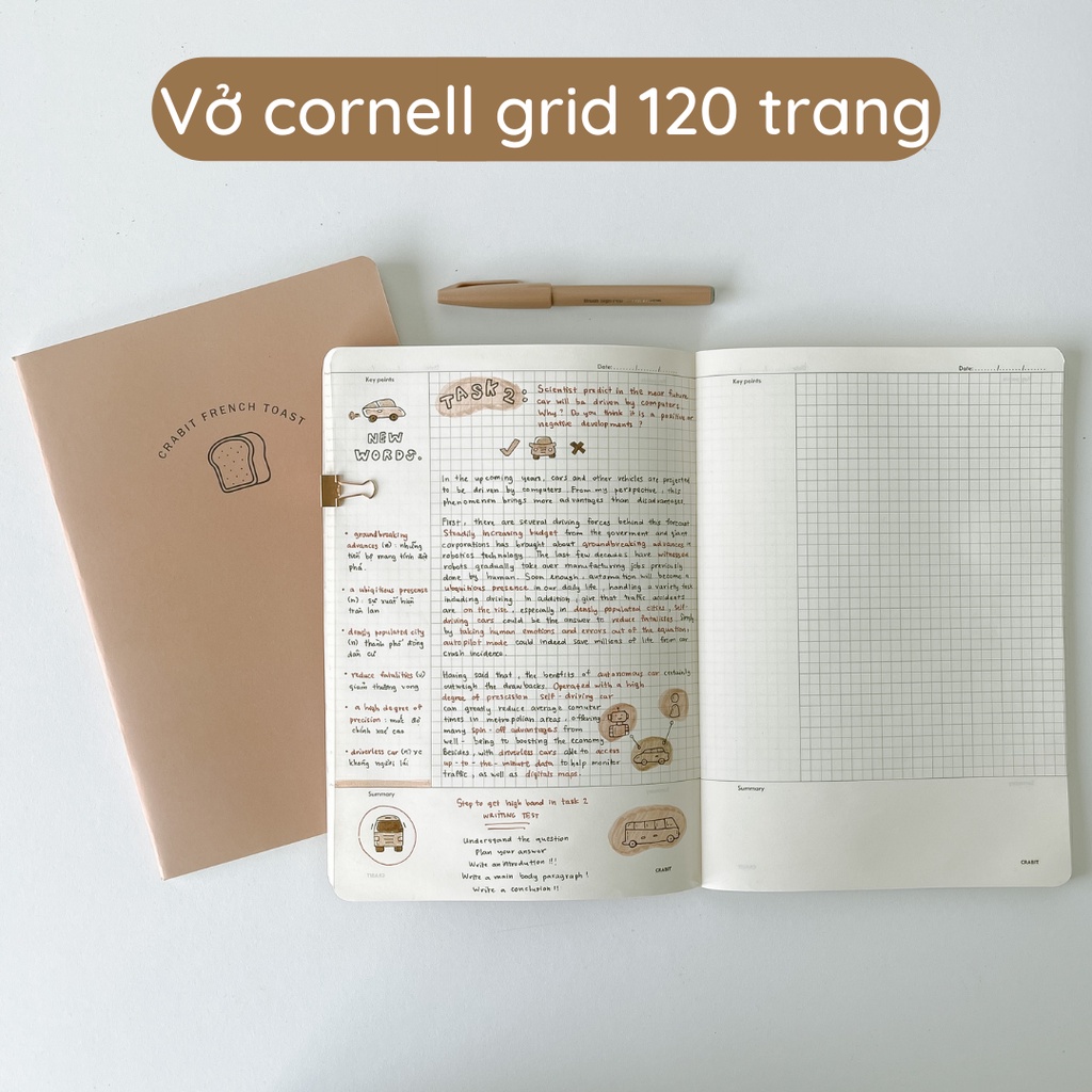 Vở Crabit Kẻ Ngang, Cornell, Ô Vuông 80 120 Trang, Vở Học Sinh ...