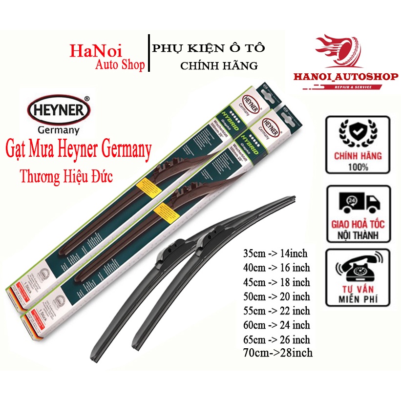 Gạt mưa ô tô Heyner Germany chính hãng công nghệ Hybrid Nano-Gạt mưa ô ...