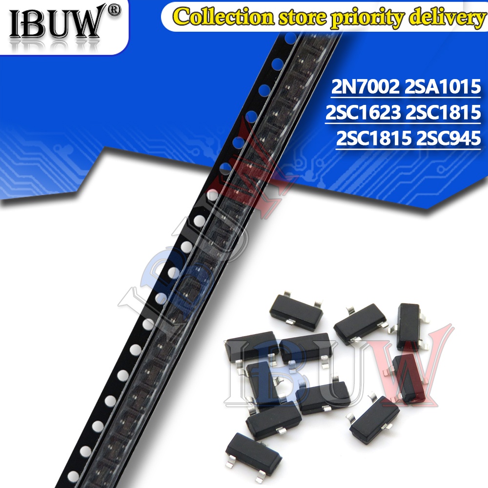 Set 100 Bảng Mạch Tích Hợp 2N7002 2SA1015 2SC1623 2SC1815 2SC945 A1015 ...